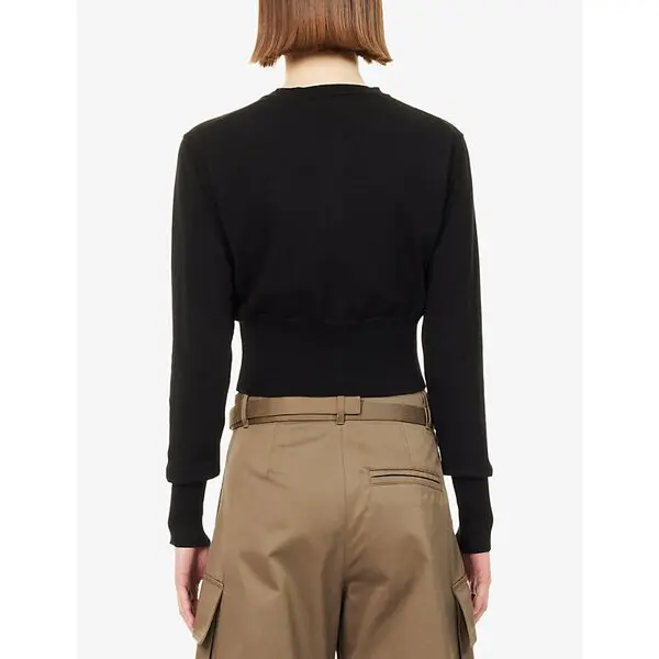 VIVIENNE WESTWOOD Cropped Cotton-blend Knit Cardigan