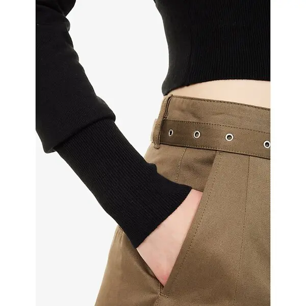 VIVIENNE WESTWOOD Cropped Cotton-blend Knit Cardigan
