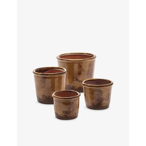 SERAX Glazed Shades Extra Small Terracotta Flower Pot