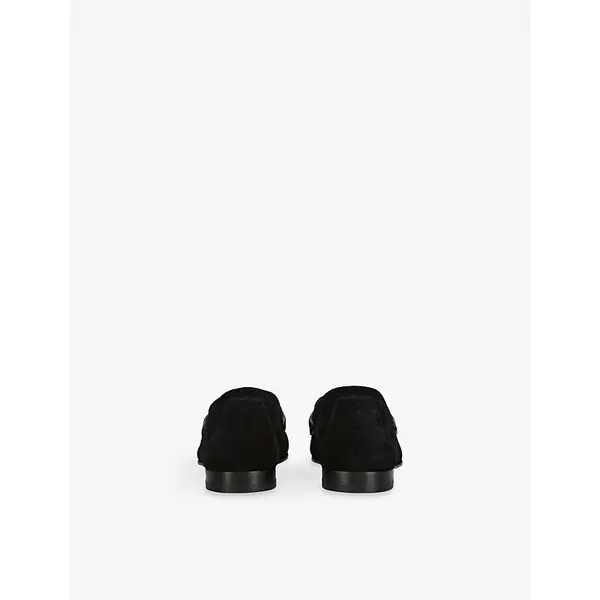 Versace Medusa Suede Loafers - Black