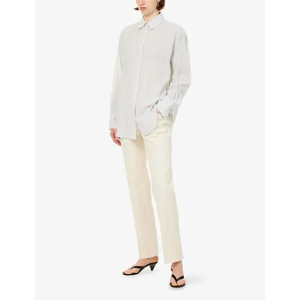 ANINE BING Striped Cotton Shirt