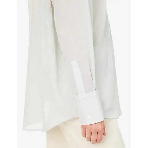 ANINE BING Striped Cotton Shirt