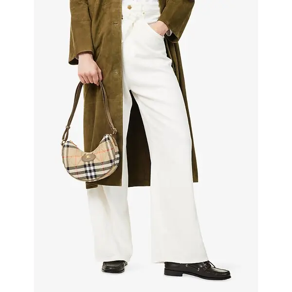 Burberry Horseshoe Quilted Cross-body Bag - Sand