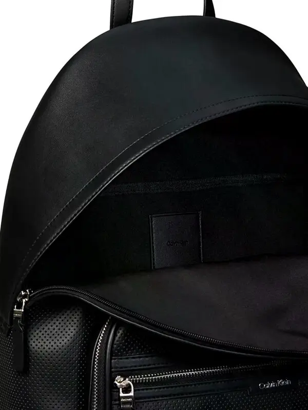 Calvin Klein Perforated Detail Logo Plaque Backpack