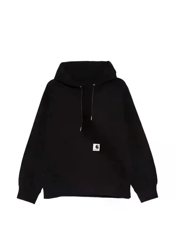 Sacai X Carhartt Wip Logo Patch Jersey Hoodie