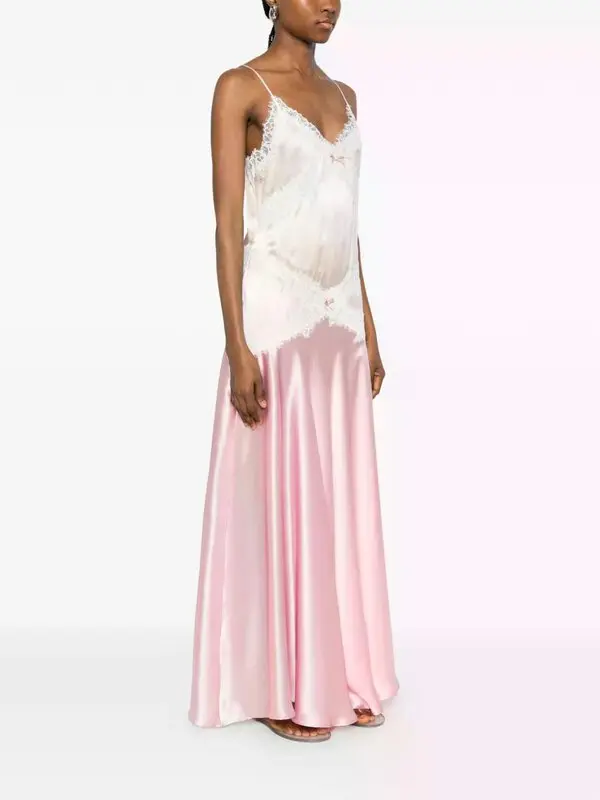 Viktor & Rolf Silk Lace-trimmed Dress