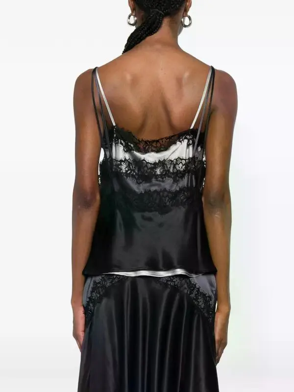 Viktor & Rolf Lace Trimmed Triple Layer Blouse