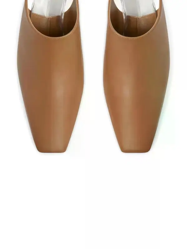 COURREGES Transparent Kitten-heel Slingback Pumps