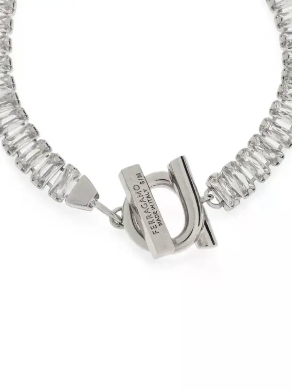 FERRAGAMO Gancini Crystal-embellished Bracelet