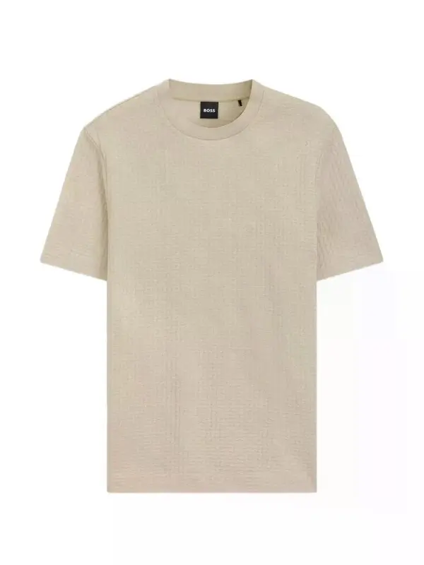 BOSS Textured Crew-neck T-shirt