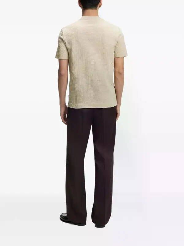 BOSS Textured Crew-neck T-shirt