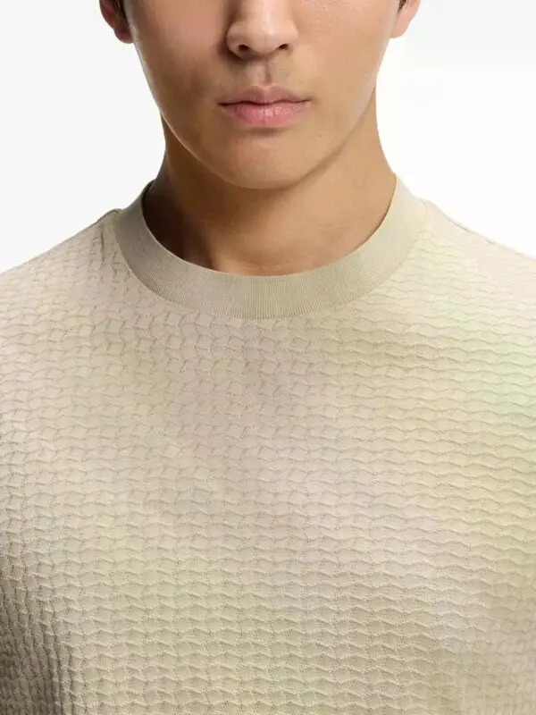 BOSS Textured Crew-neck T-shirt