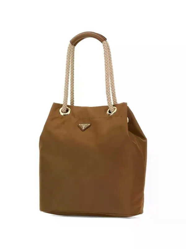Prada Re-nylon Bucket Bag - Brown