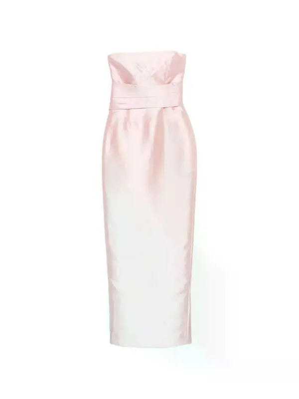 Solace London Strapless Maxi Dress - Pink