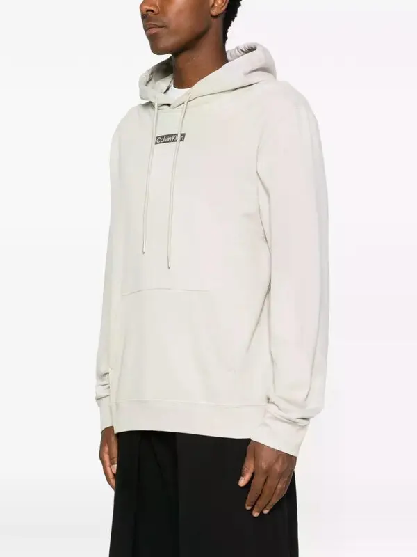 Calvin Klein Logo-patch Drawstring Hoodie