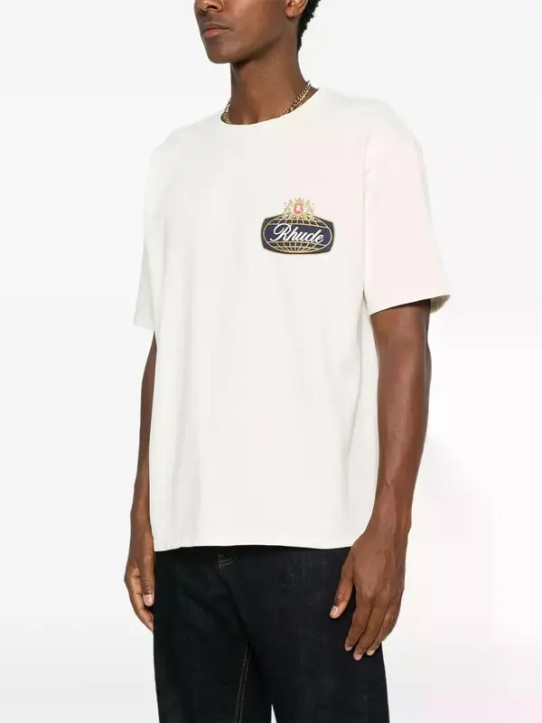Rhude Graphic-print Short-sleeve T-shirt - Neutrals