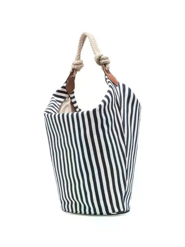 Miu Miu Striped Shoulder Bag - Blue