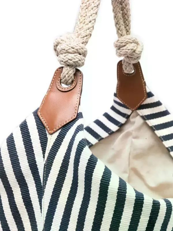 Miu Miu Striped Shoulder Bag - Blue
