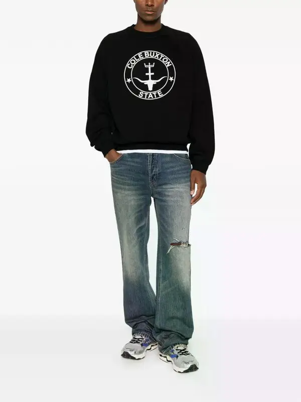 COLE BUXTON Logo Print Raglan Sleeve Sweatshirt