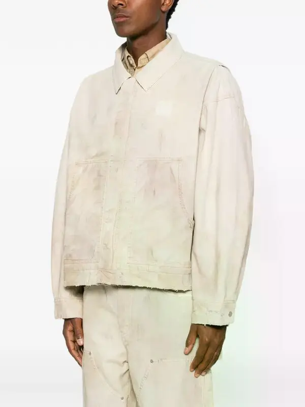 COLE BUXTON Distressed Panelled Jacket