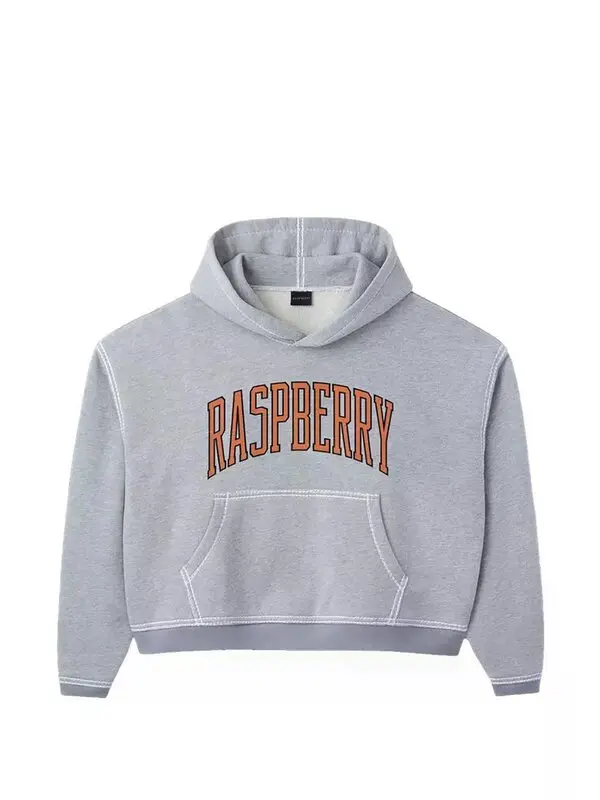 GV GALLERY Contrast Stitch Hoodie - Grey