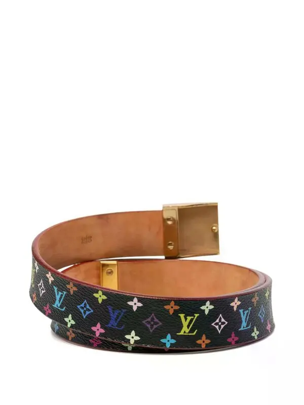 LOUIS VUITTON Monogram Multicolore Ceinture Belt - Black