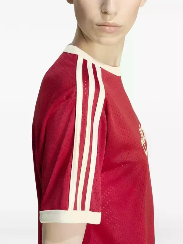 Adidas Logo-print Mesh T-shirt