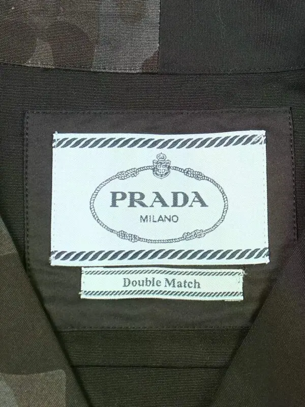 Prada Double Match Camouflage-print Shirt