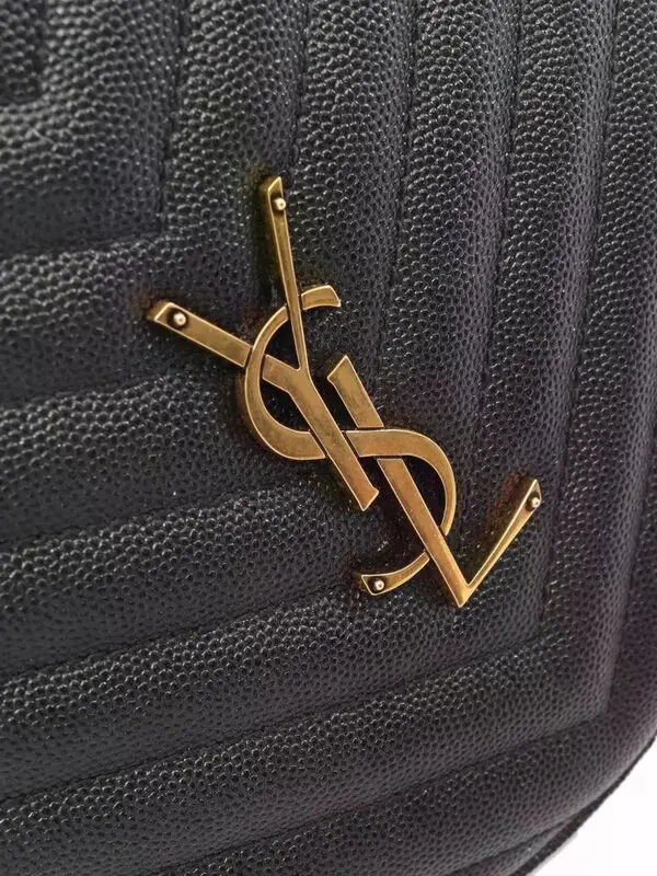 Saint Laurent Vinyl Quilted Leather Cross Body Bag