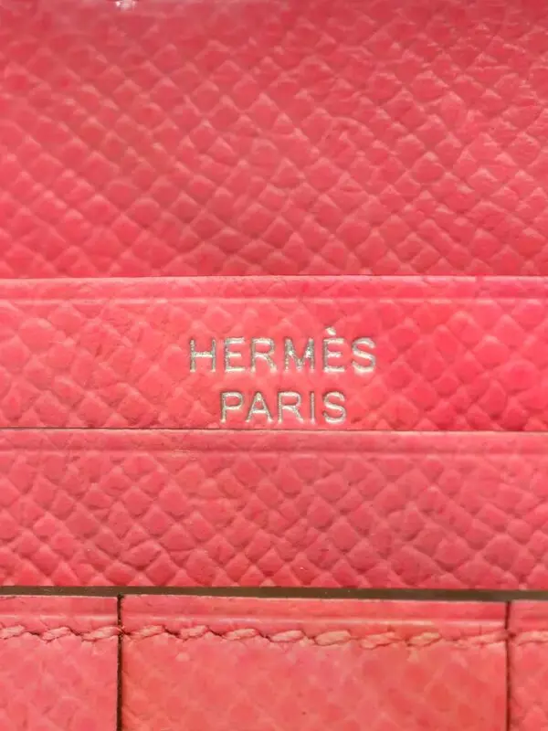 Hermès 2023 Béarn Wallet - Pink