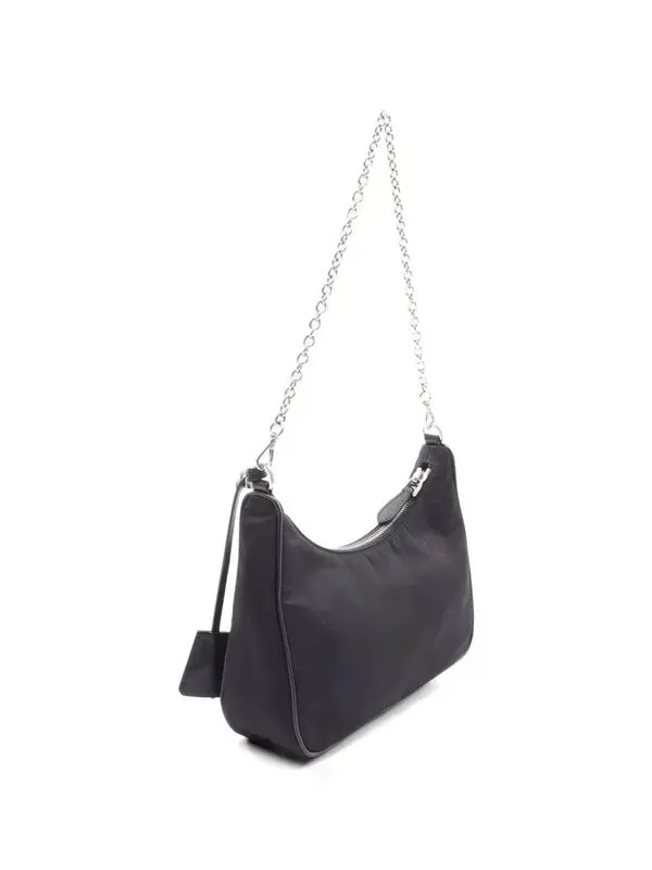 Prada Re-edition 2005 Chain Shoulder Bag - Black