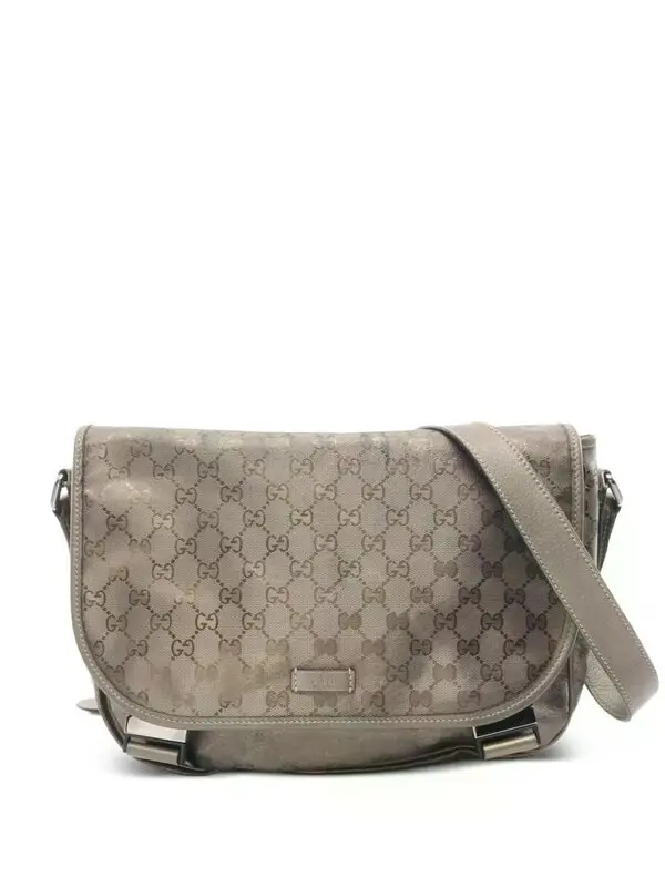 Gucci Gg Imprime Shoulder Bag - Grey