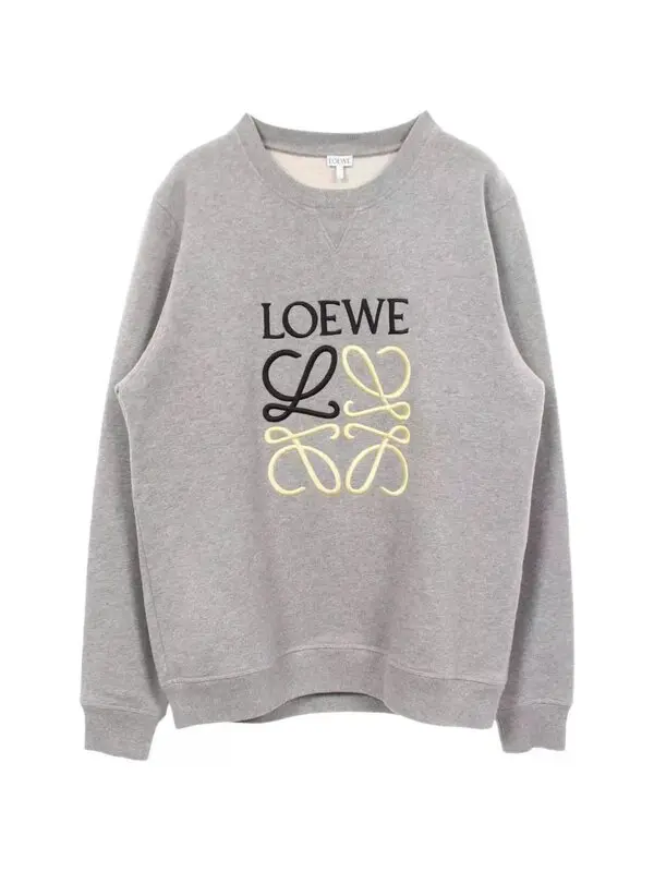 Loewe Anagram Embroidered Cotton Sweatshirt