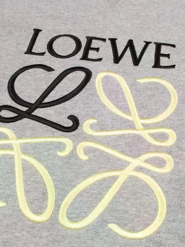 Loewe Anagram Embroidered Cotton Sweatshirt