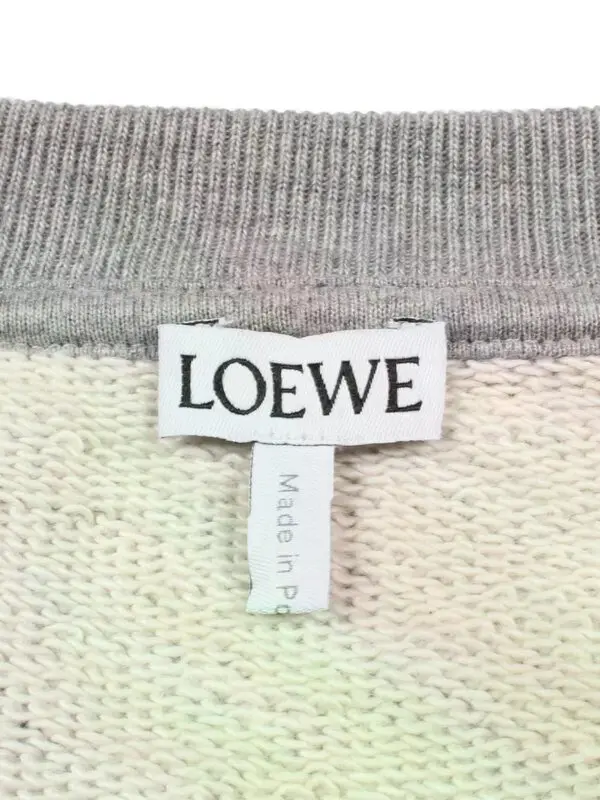 Loewe Anagram Embroidered Cotton Sweatshirt