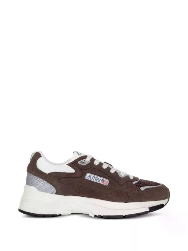 AUTRY Hyperway Panelled Lace-up Sneakers - Brown