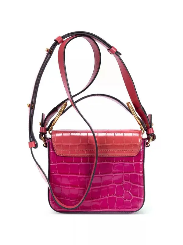 Chloé C Crocodile-effect Shoulder Bag