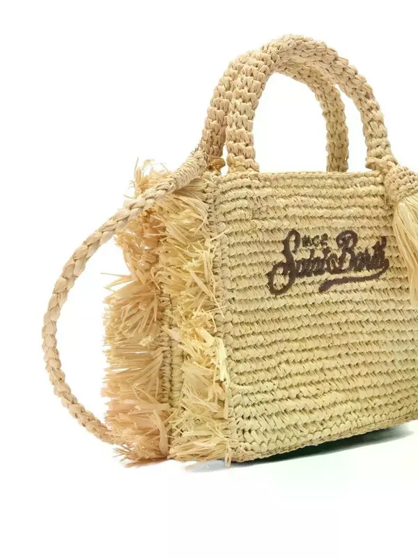 MC2 SAINT BARTH Vanity Mini Tote Bag With Fringe Detail