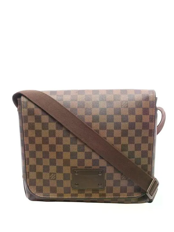 LOUIS VUITTON Damier Ebene Brooklyn Mm Crossbody Bag