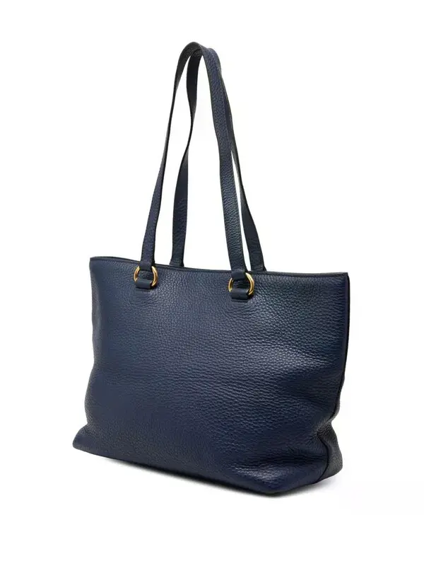 Prada 2010-2026 Vitello Daino Canapa Logo Tote Bag