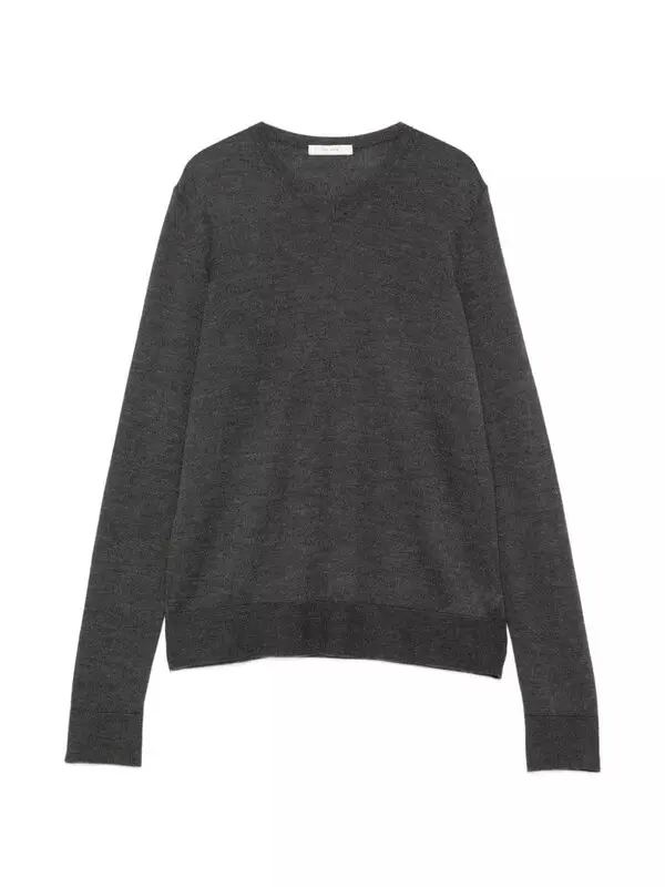 THE ROW V-neck Long-sleeve Sweater