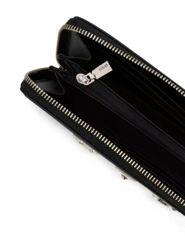 Guess Janie Horsebit-detail Wallet - Black