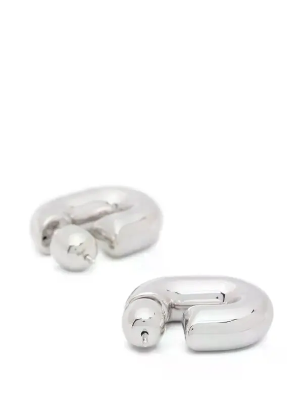 MARIA BLACK Forma Hoop Earrings - Silver