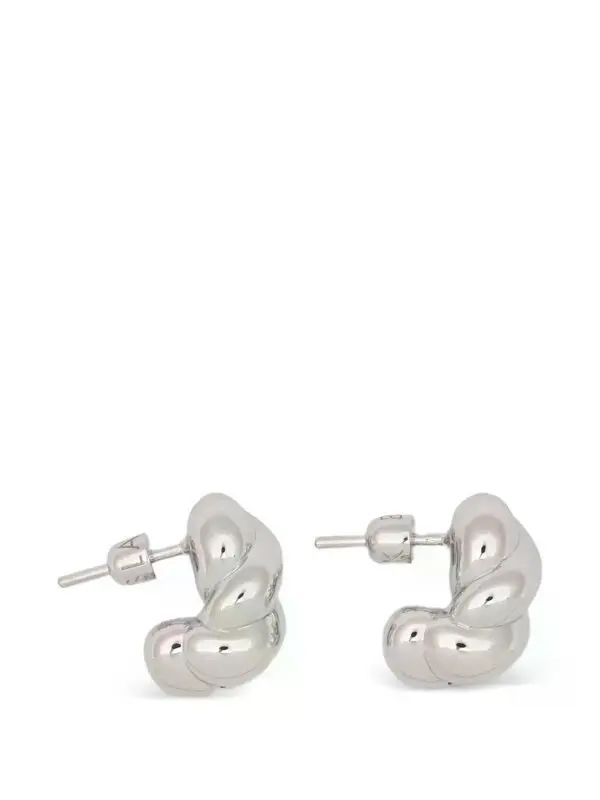 MARIA BLACK Robe Small Twisted Earrings - Silver