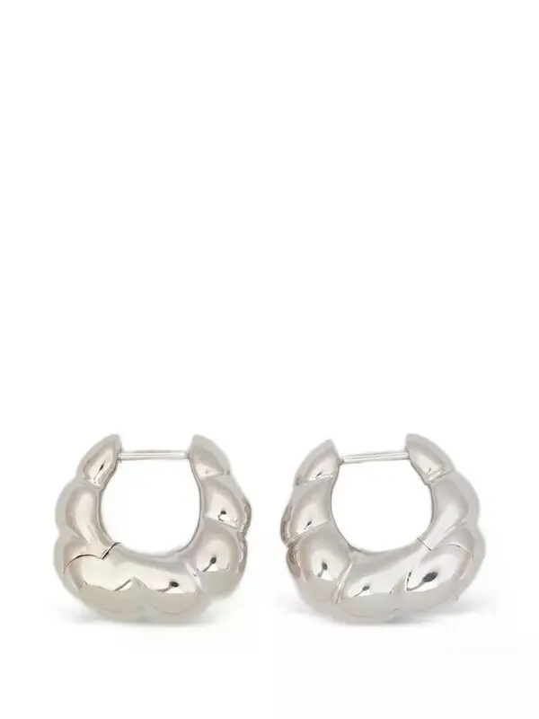 MARIA BLACK Tone Robe Huggie Earrings - Silver