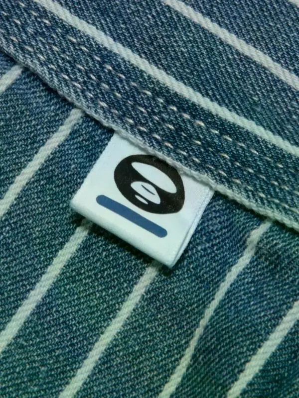 AAPE BY *A BATHING APE Aapenow Moonface Striped Shirt