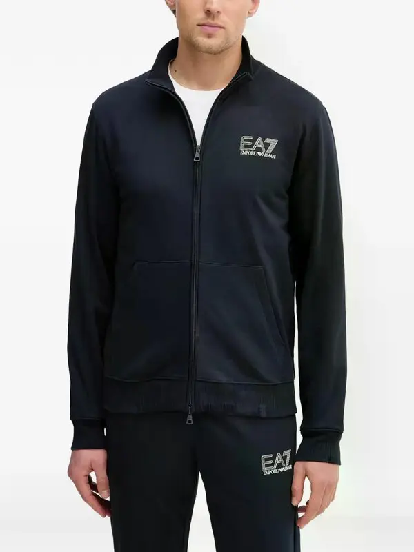 EA7 Zip Logo Knitwear