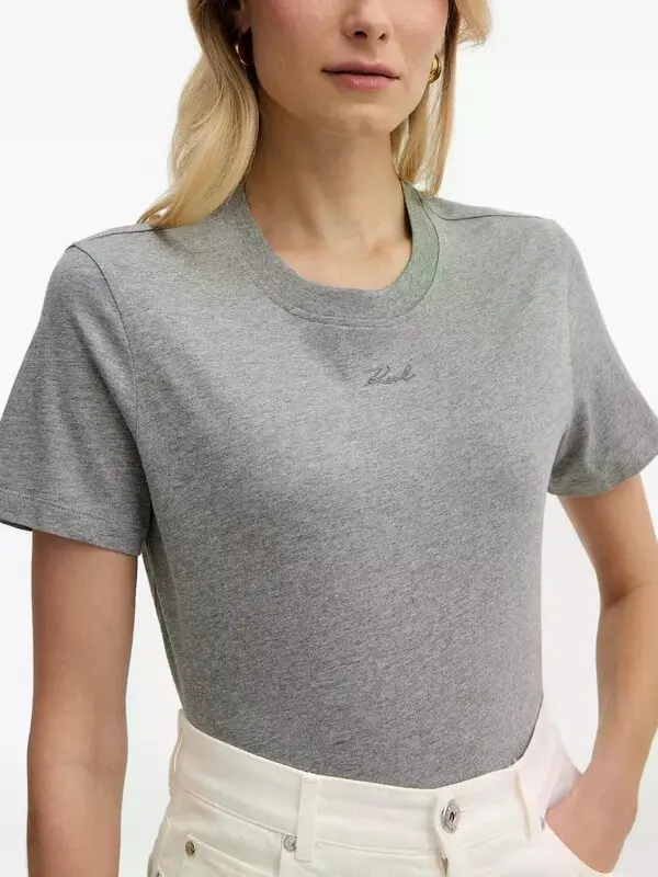 Karl Lagerfeld Embroidered Logo T-shirt