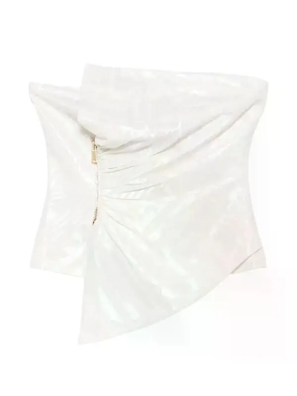 Leen Mougrhabi Noor Asymmetric Jacquard Top