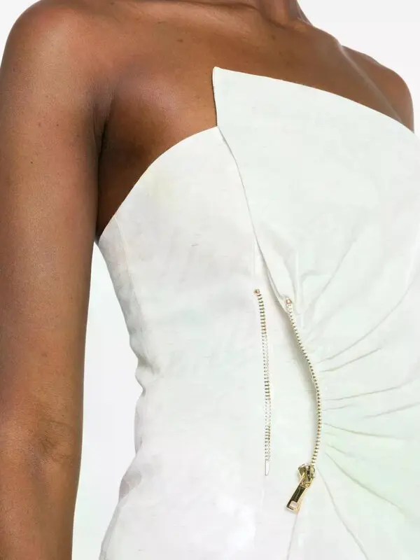 Leen Mougrhabi Noor Asymmetric Jacquard Top